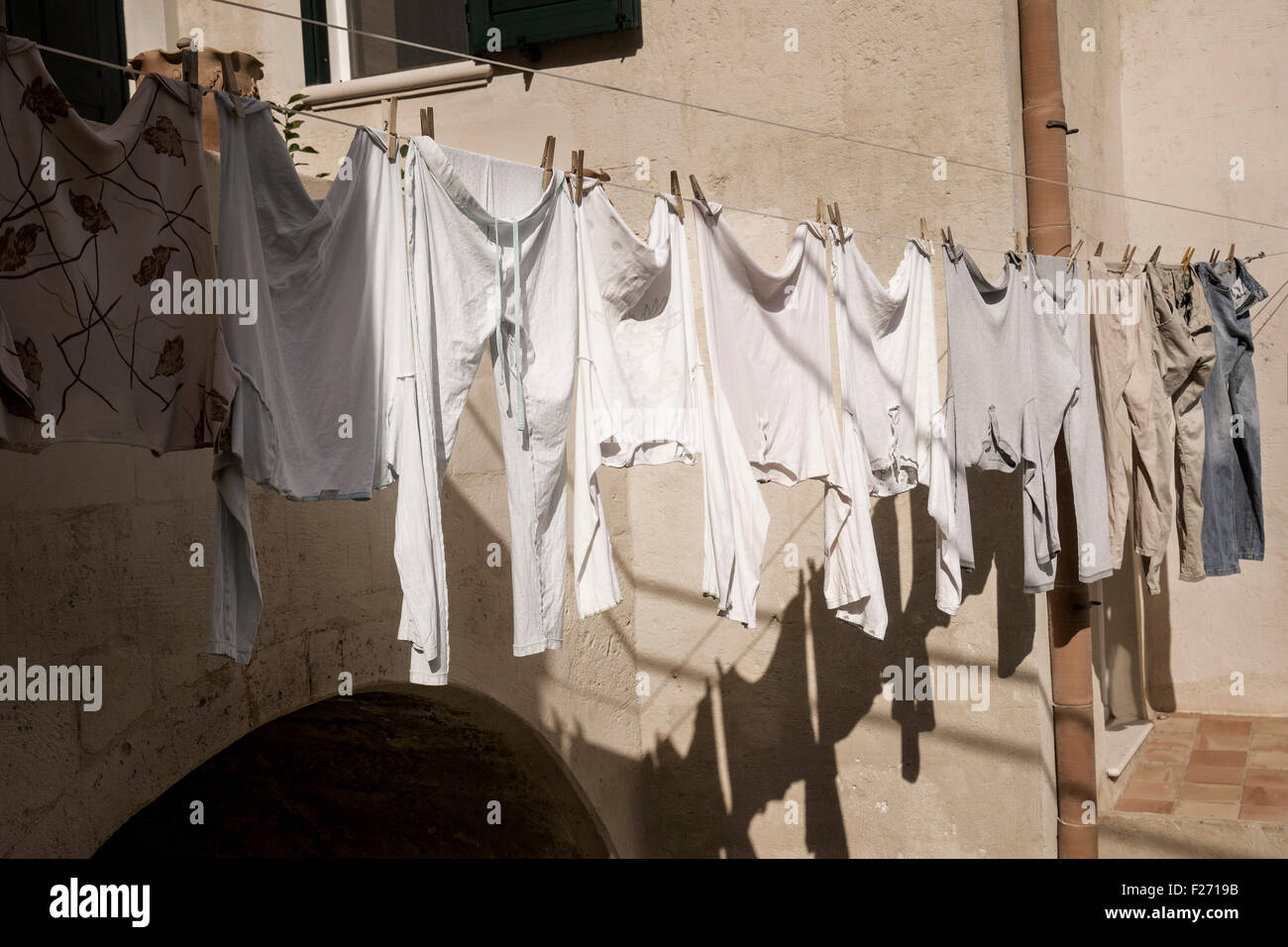Washing lines outdoors hi-res stock photography and images - Alamy