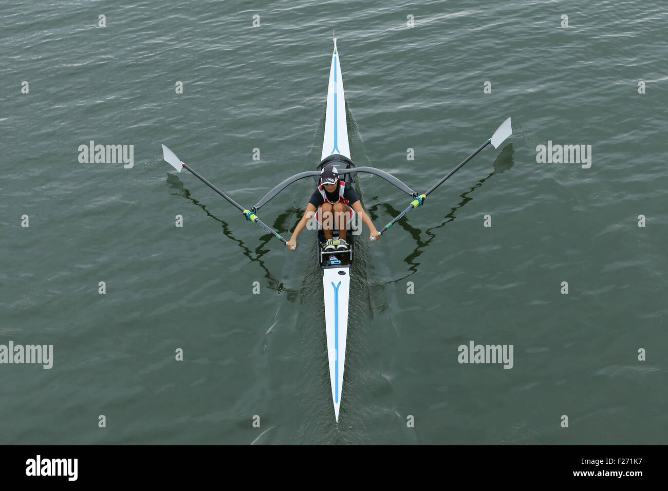 the Toda Olympic Rowing Course, Saitama, Japan. 13th Sep, 2015. Chisa ...
