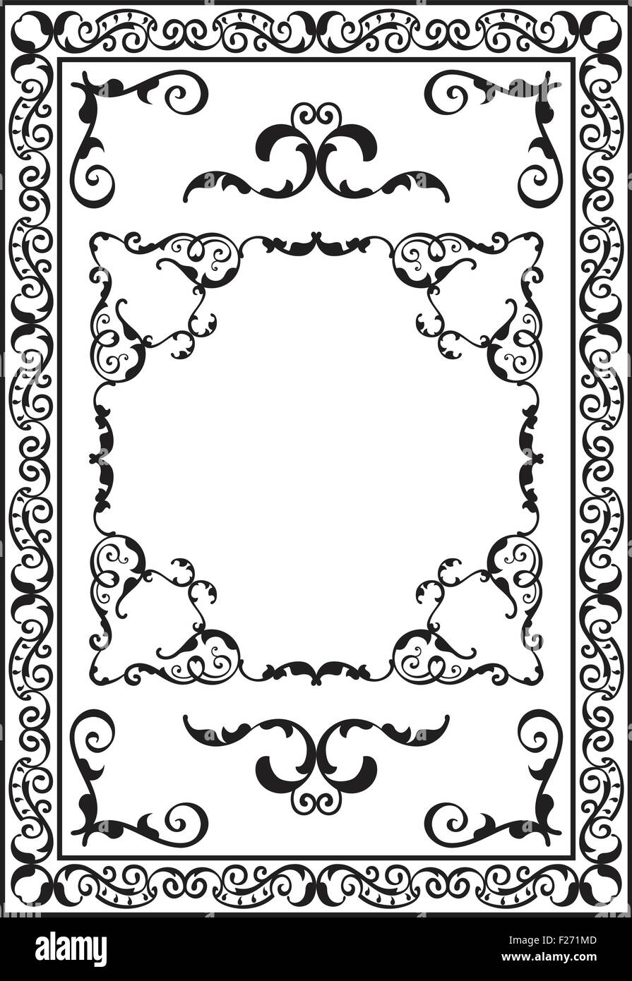 Art Greating Nice Vintage Page on white Stock Vector Image & Art - Alamy