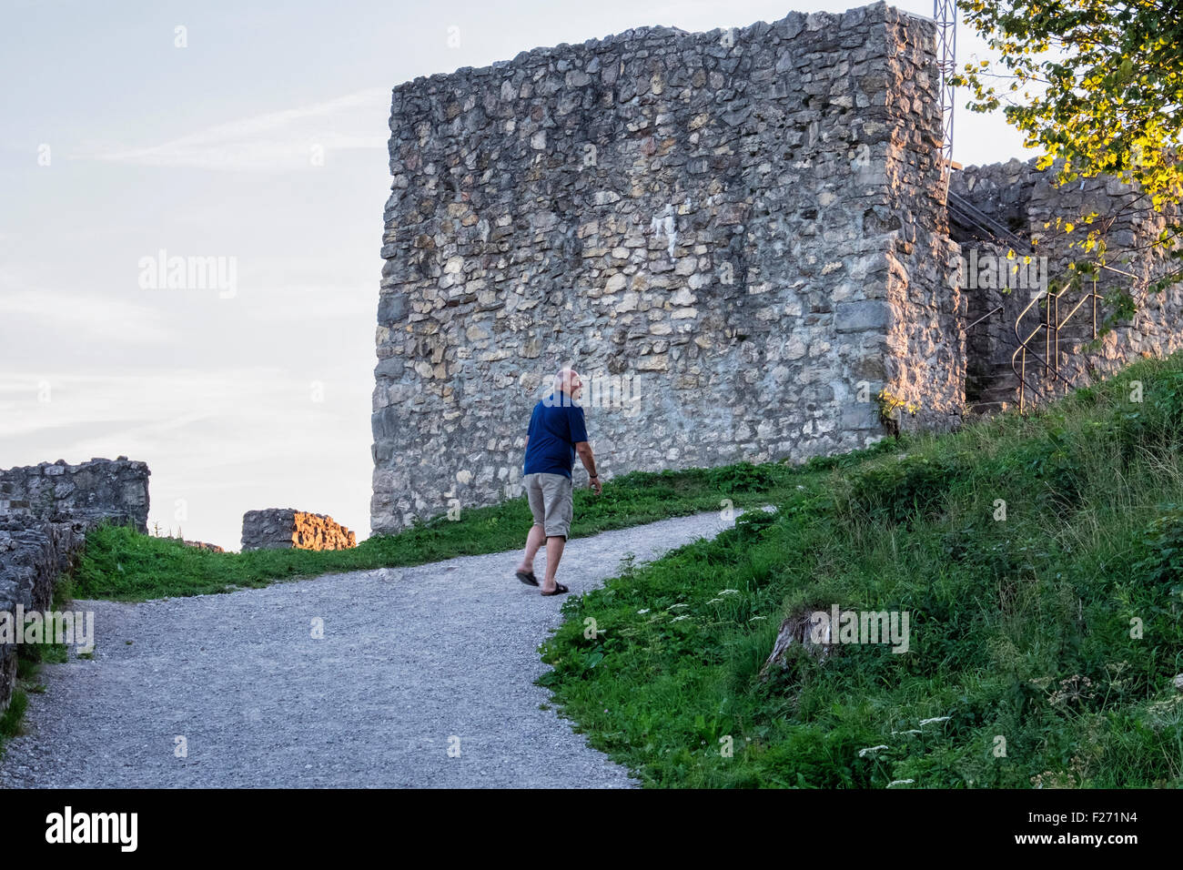 Burg Eisenberg castle ruin, Burgruine near Pfronten, Bavarian Alps ...