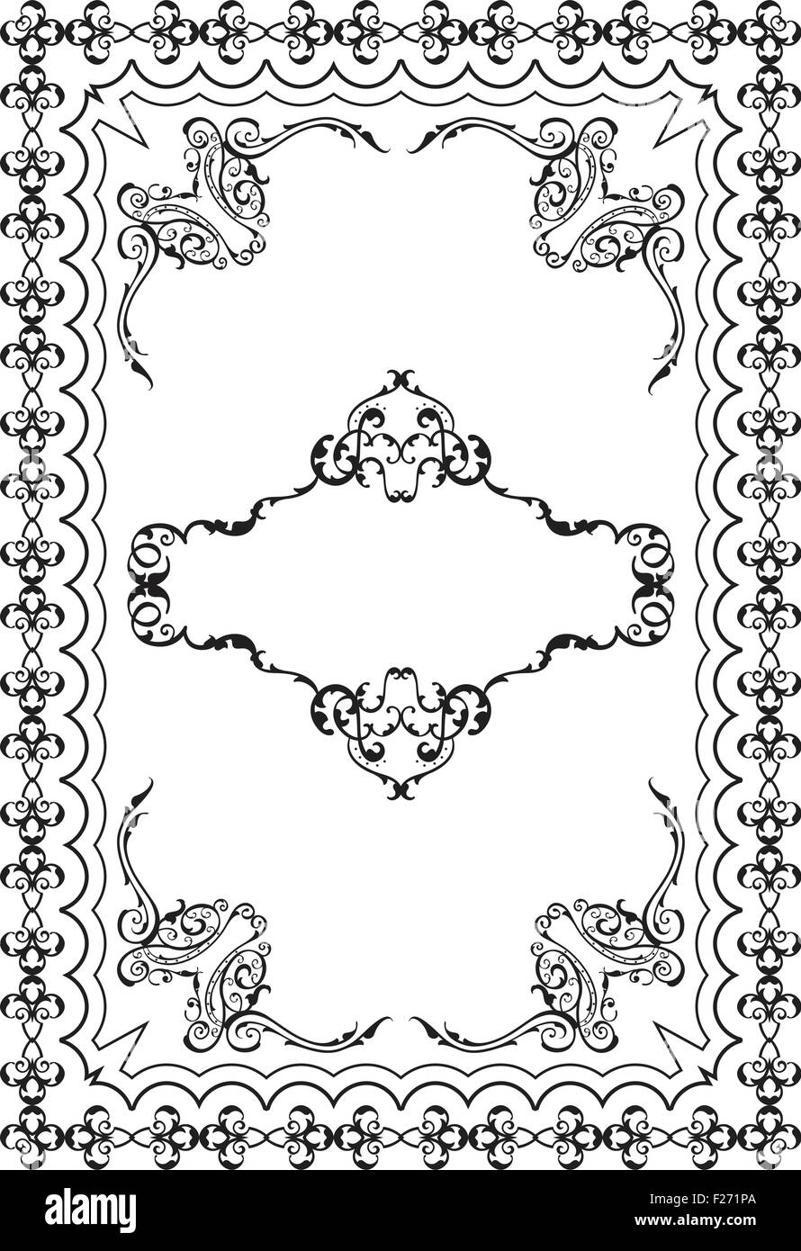 Vintage nice frame is on white Stock Vector Image & Art - Alamy