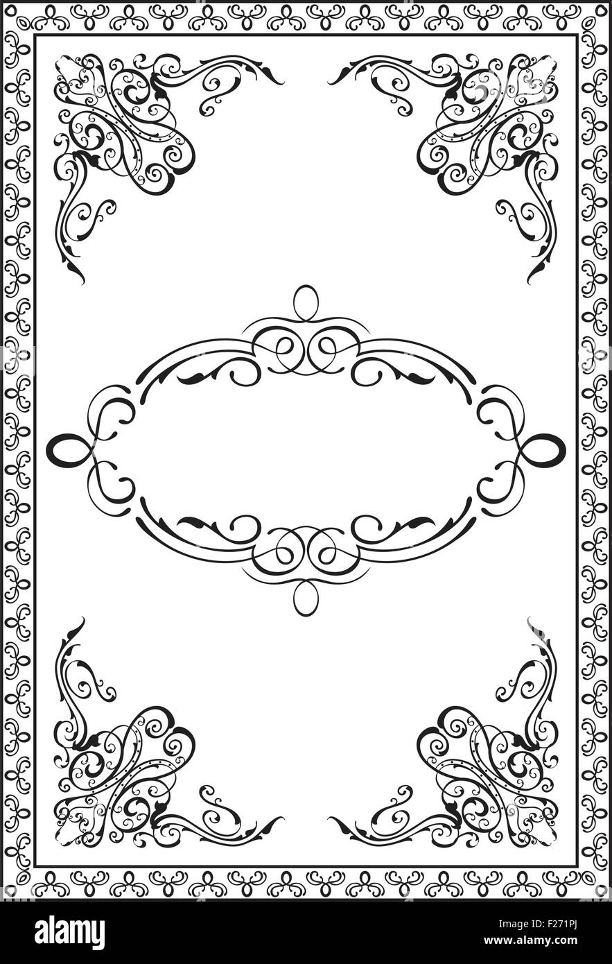 Cool orient frame is on white Stock Vector Image & Art - Alamy
