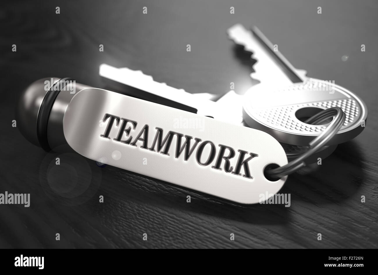 Teamwork Concept. Keys with Keyring Stock Photo - Alamy