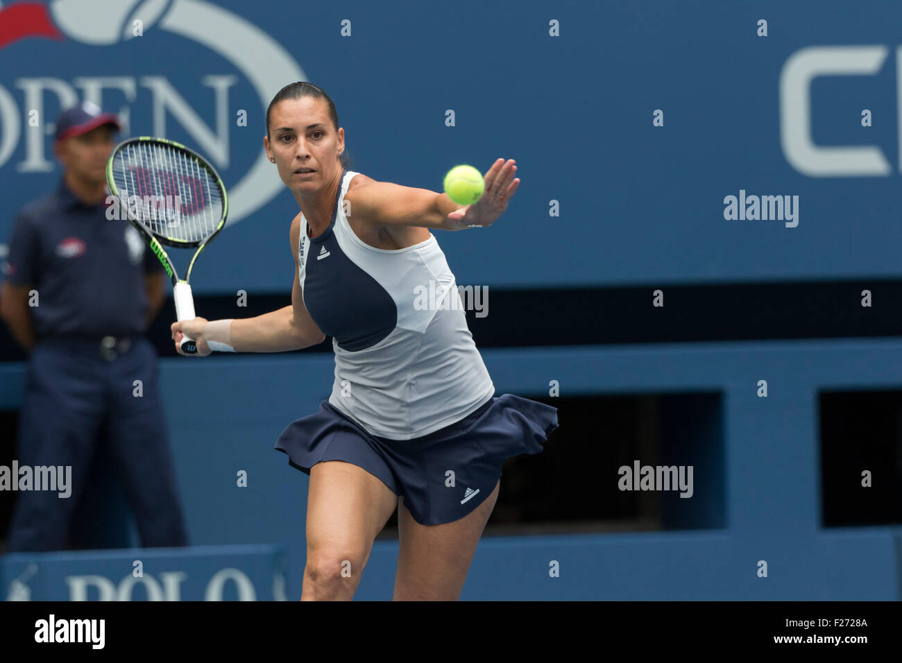 Flavvia Pennetta (ITA) winner during the Women's Final at the 2015 US ...