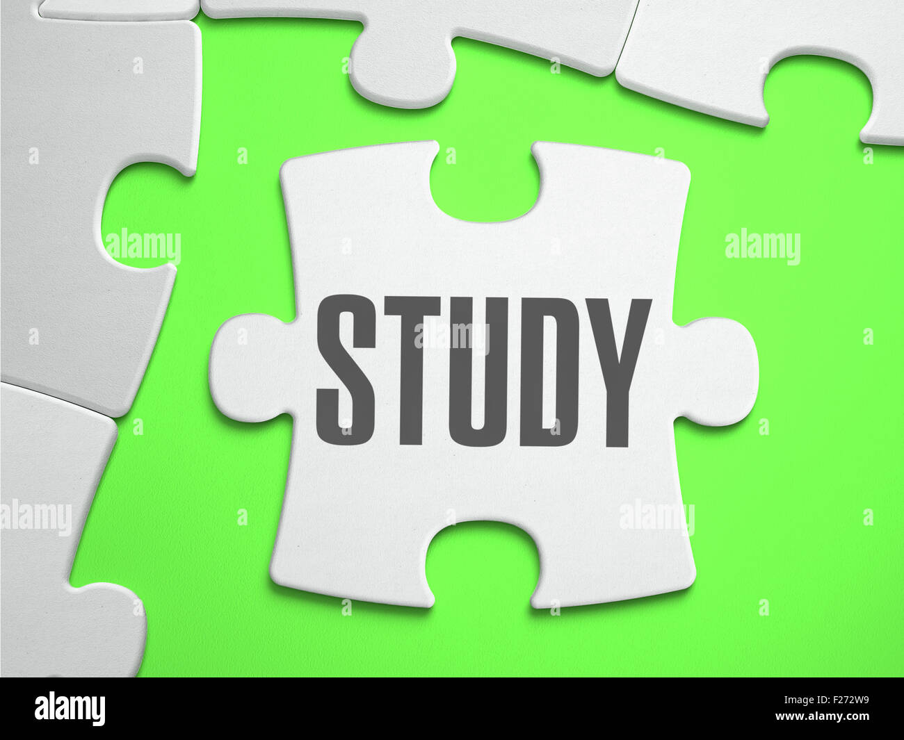 Study - Jigsaw Puzzle with Missing Pieces Stock Photo - Alamy