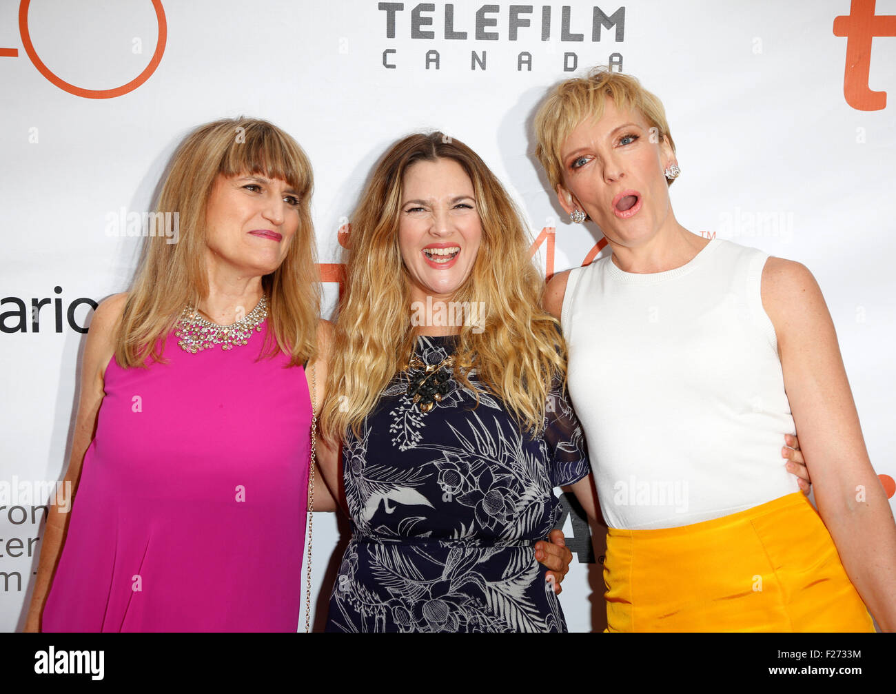 Actresses Toni Collette (r-l), Drew Barrymore and director Catherine ...