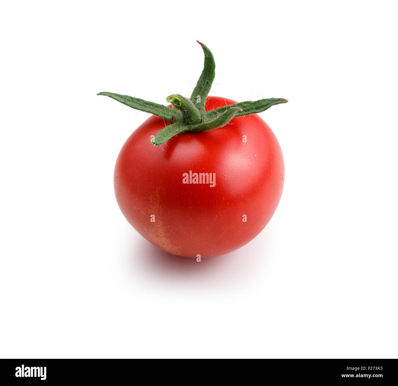 One tomato isolated on white background Stock Photo - Alamy