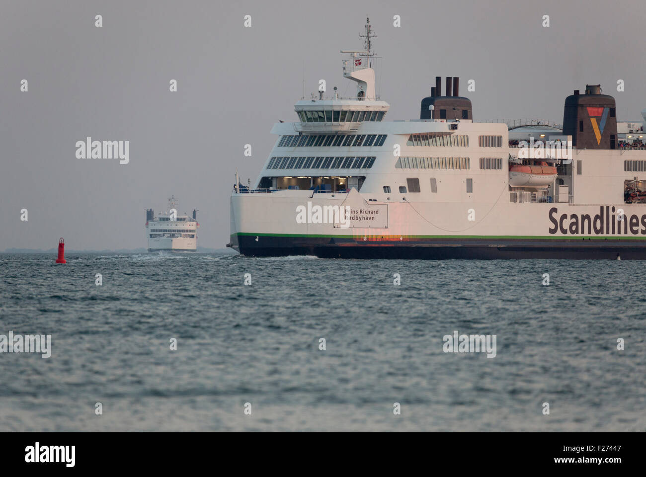 Scandlines ferries off Rødby Havn, Denmark Stock Photo - Alamy