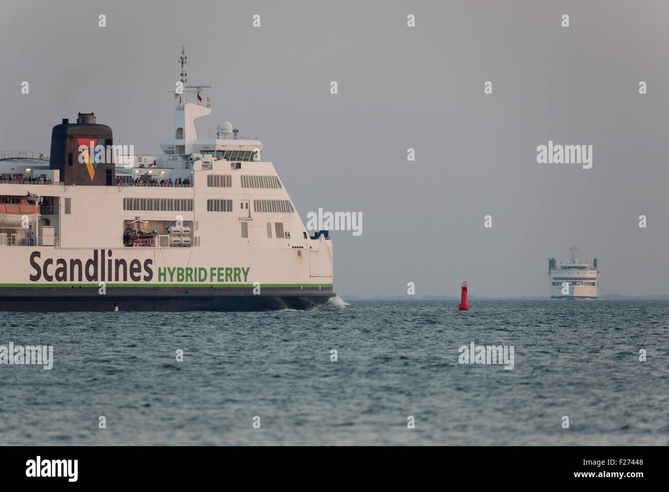 Scandlines ferries off Rødby Havn, Denmark Stock Photo - Alamy