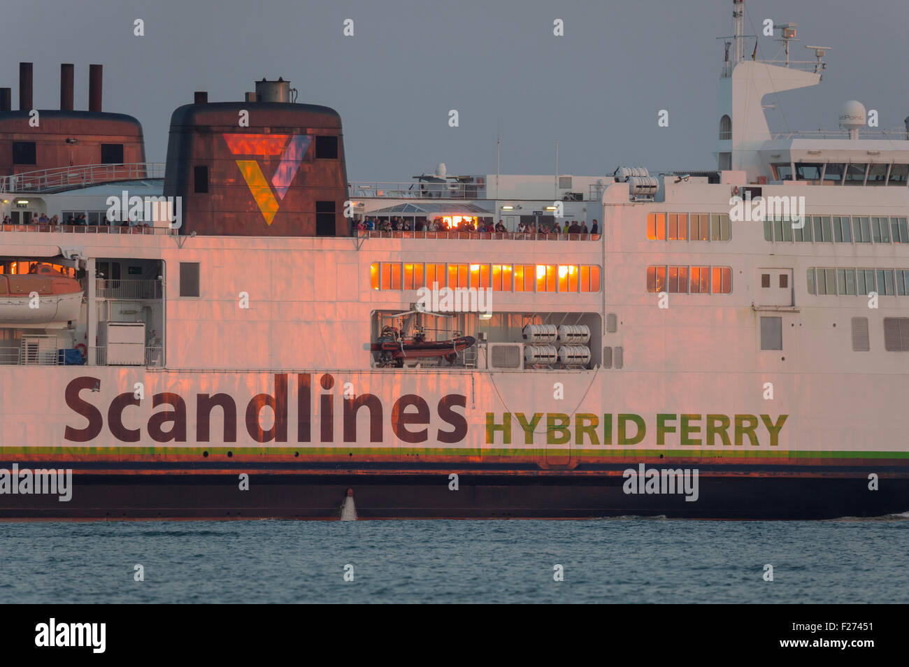 Scandlines hybrid ferry oof Rødby Havn, Denmark Stock Photo - Alamy