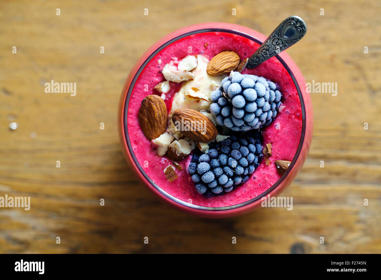 Top view smoothie frozen hi-res stock photography and images - Alamy