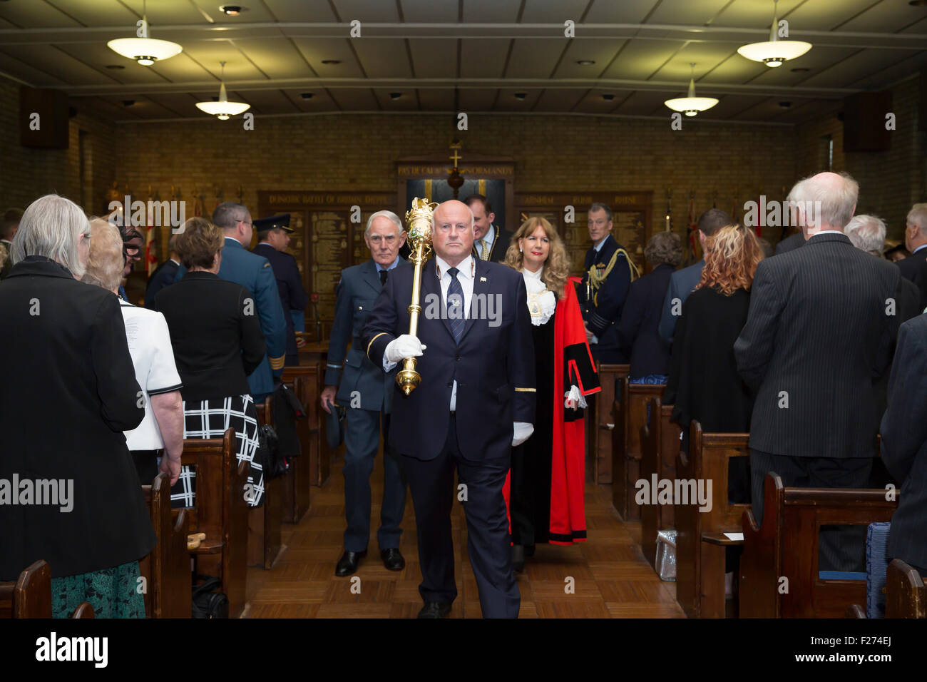 Biggin Hill, UK. 13th September, 2015. Air Commodore John Bell with ...
