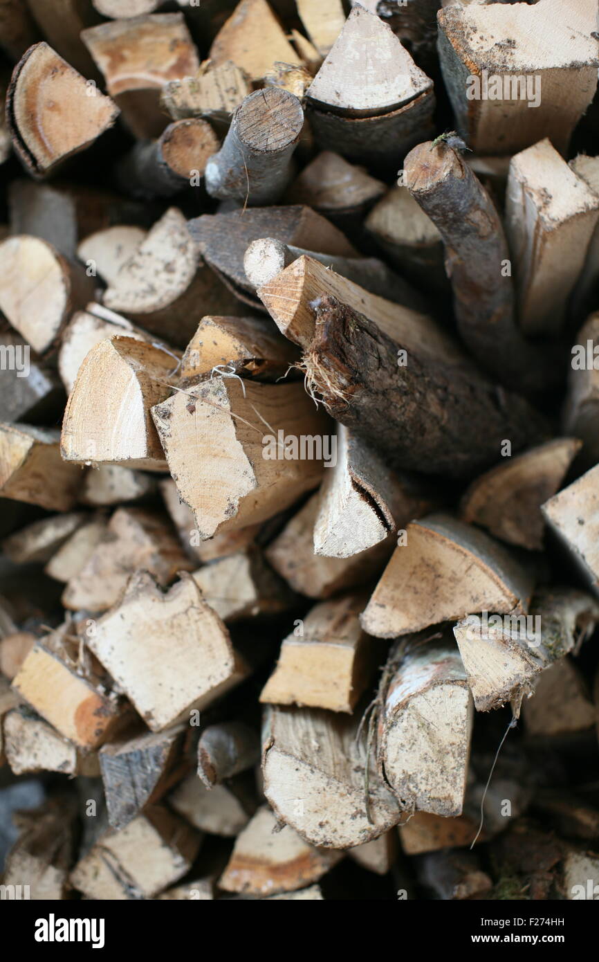Photo of Wood logs piled Stock Photo - Alamy