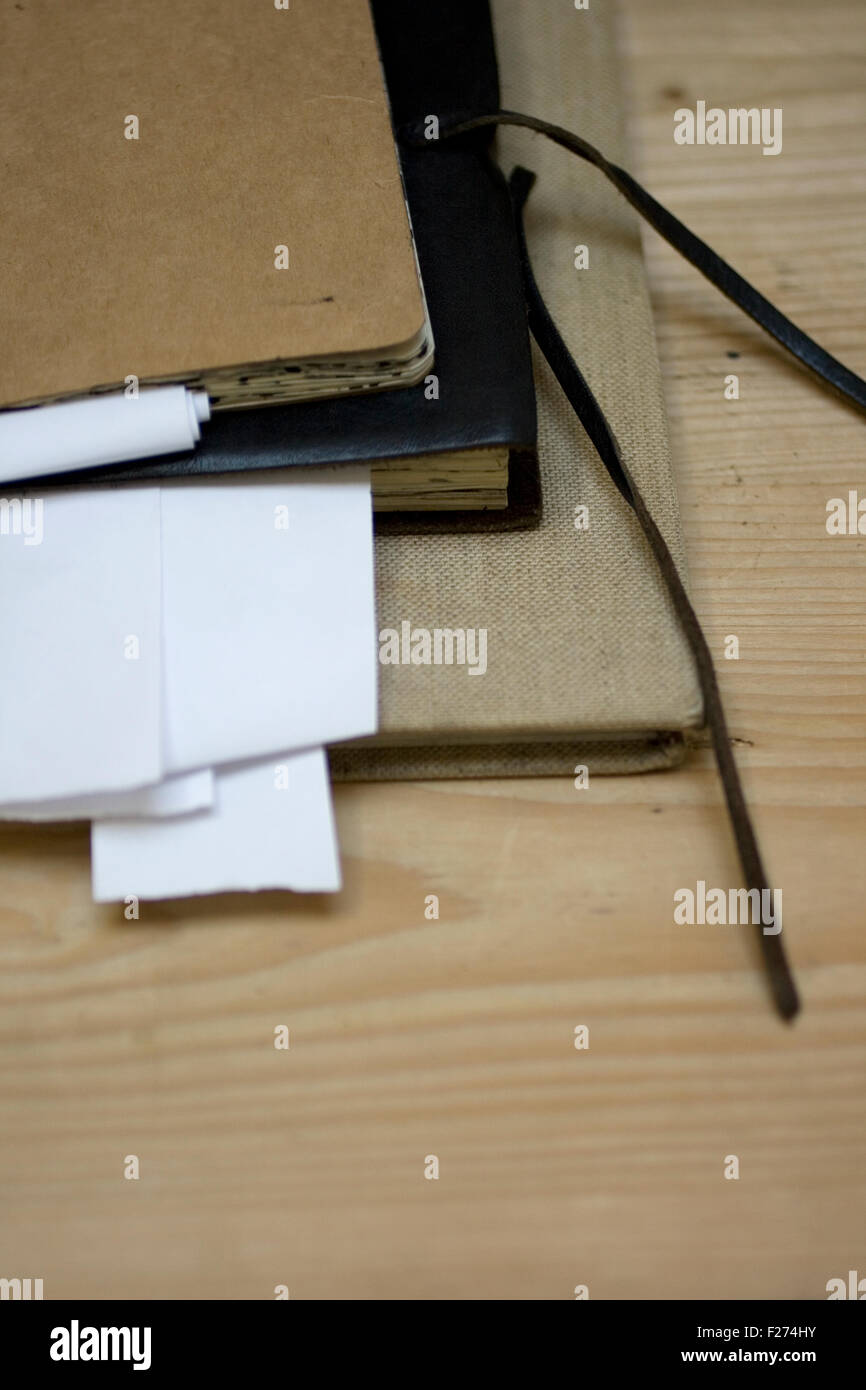 Various diary on the table Stock Photo - Alamy