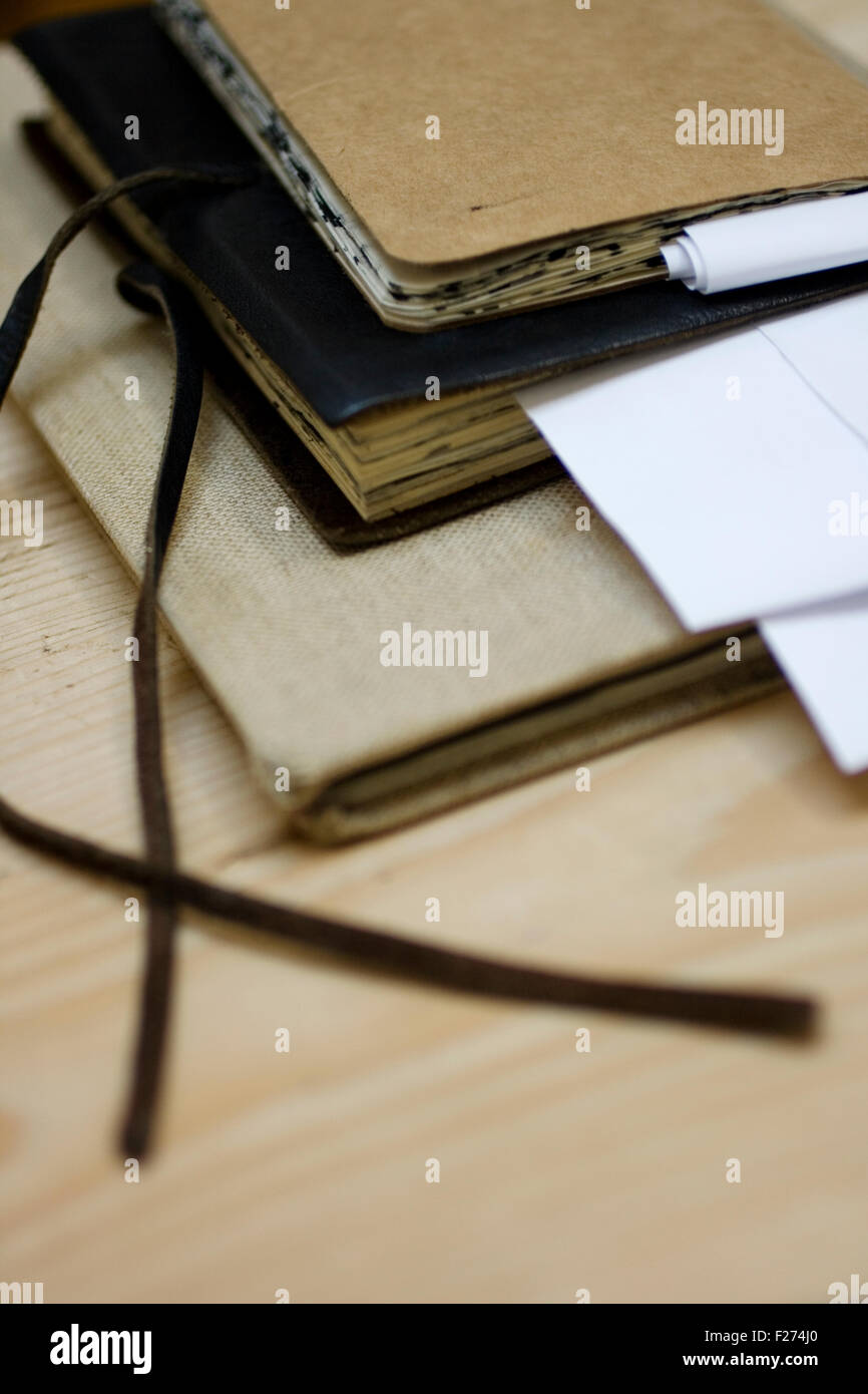 Various diary on the table Stock Photo - Alamy