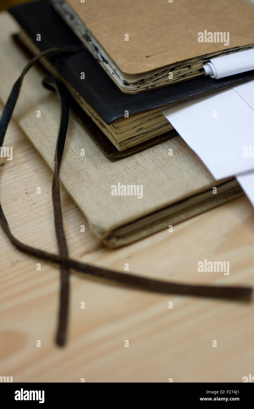 Various diary on the table Stock Photo - Alamy