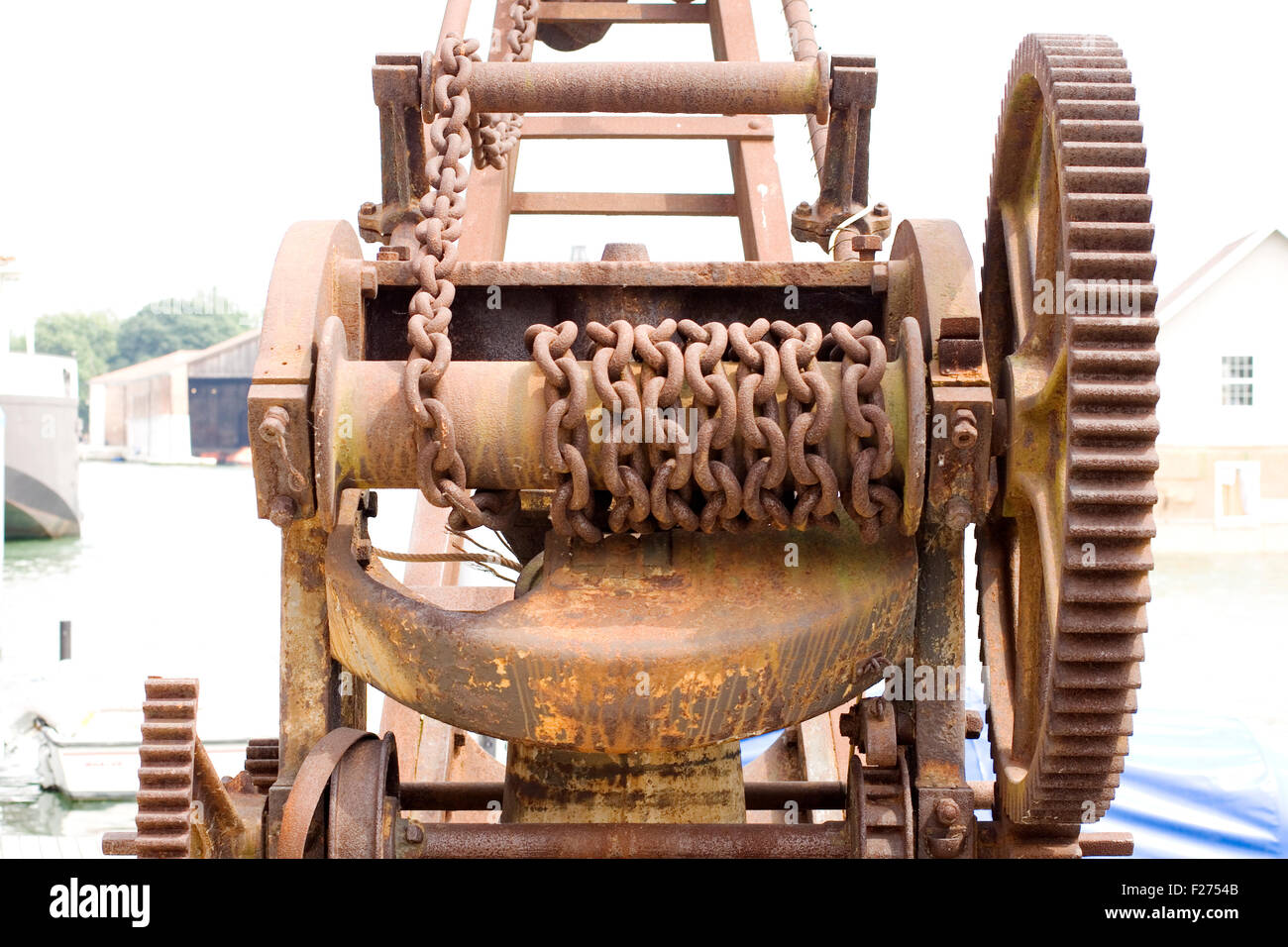 Old chain of a tool industry Stock Photo - Alamy