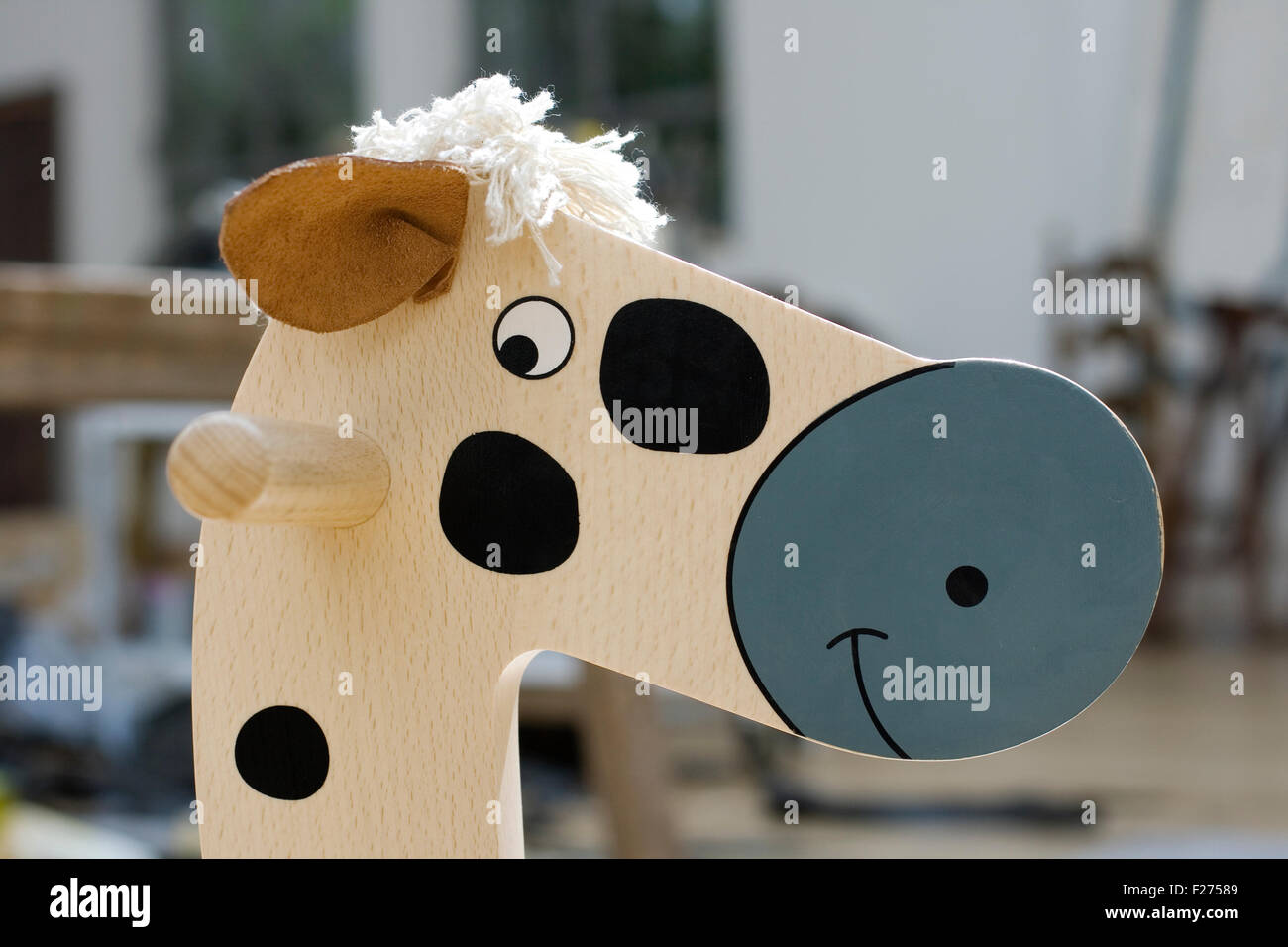 Head of a wooden horse toy Stock Photo - Alamy