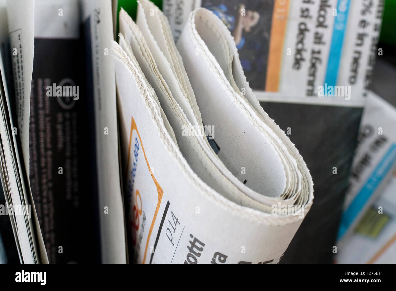 Photo of a lot of Newspapers Stock Photo - Alamy