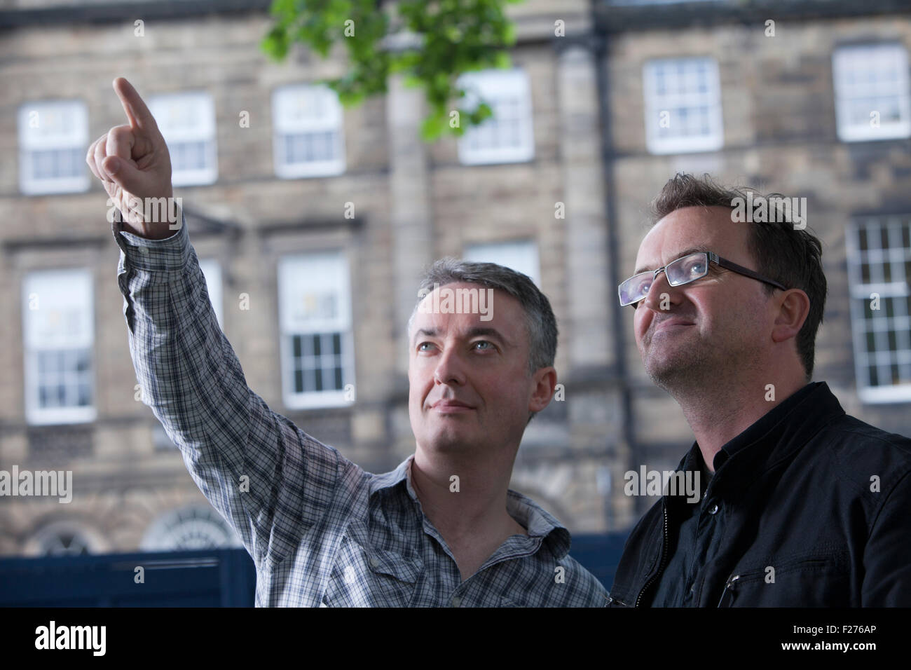 Adrian Searle (left), writer, and David Barbour, photographer, at the ...