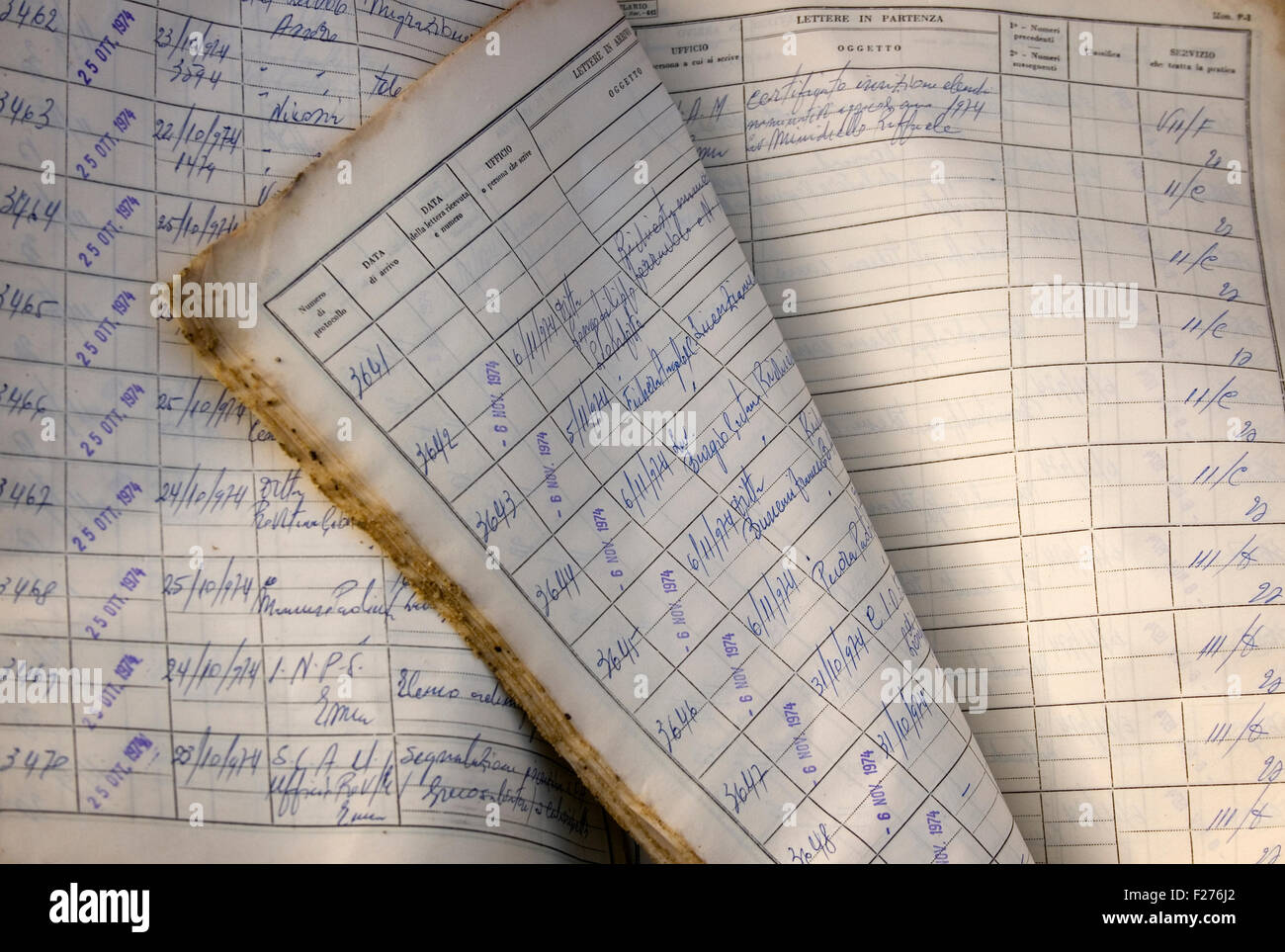 Photo of an Old Register Stock Photo - Alamy