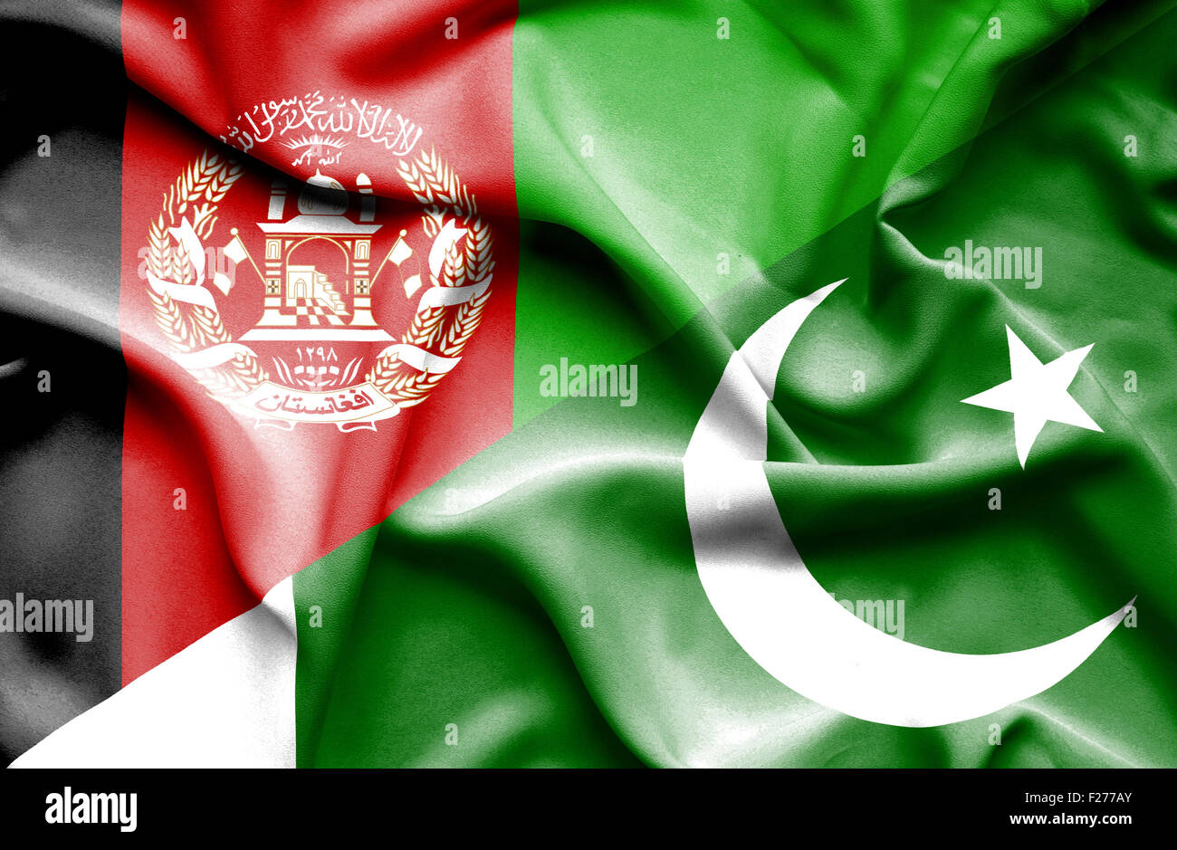 Pakistan flag afghanistan waving hi-res stock photography and images ...