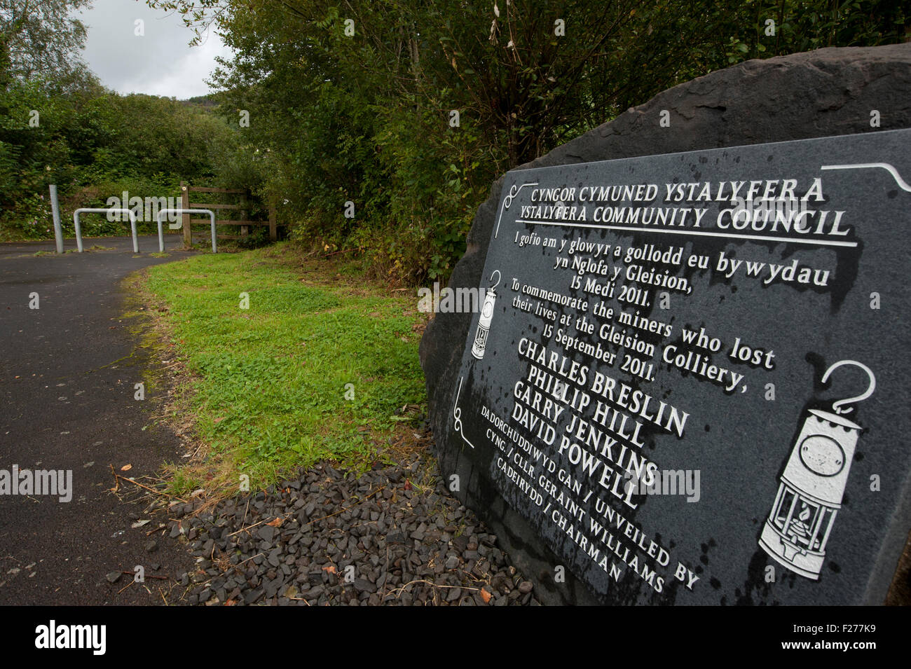 Swansea, UK. 12th Sep, 2015. Glesion was a drift mine which used basic ...