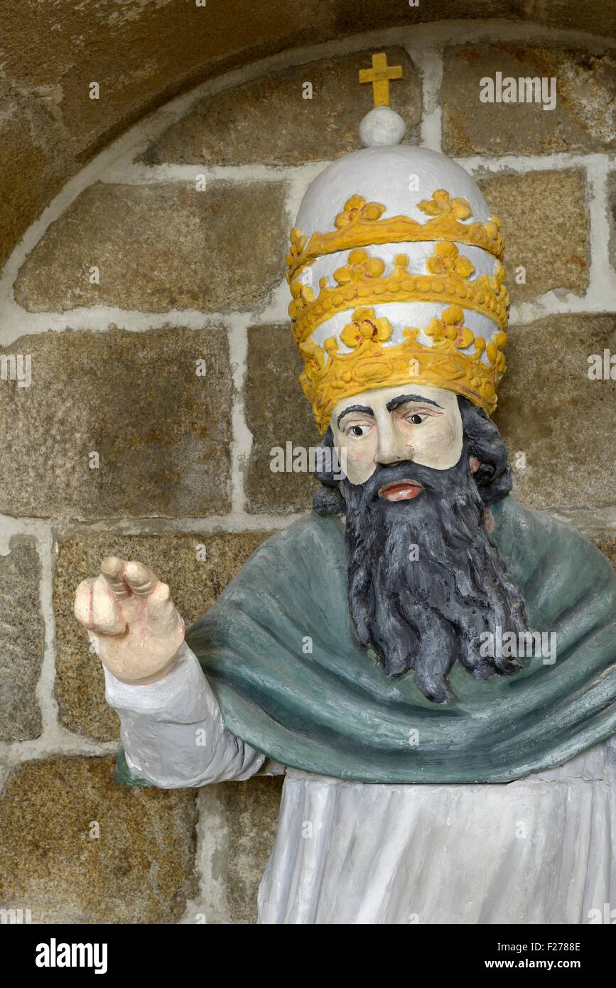 Saint Columban’s Chapel. Village of Saint-Columban, Brittany, France ...