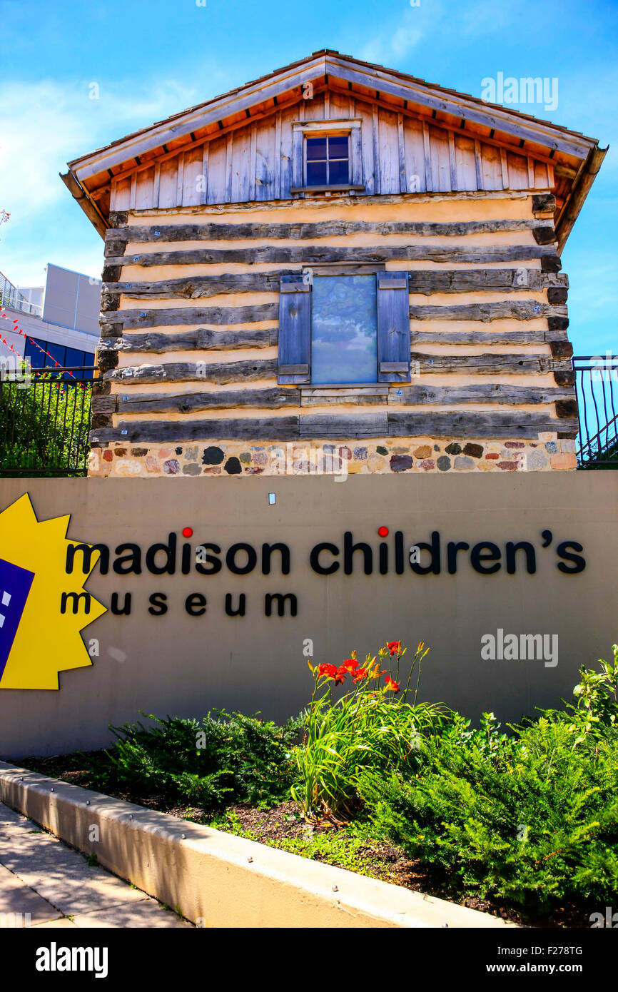 The Children's Museum building in downtown Madison Wisconsin Stock ...