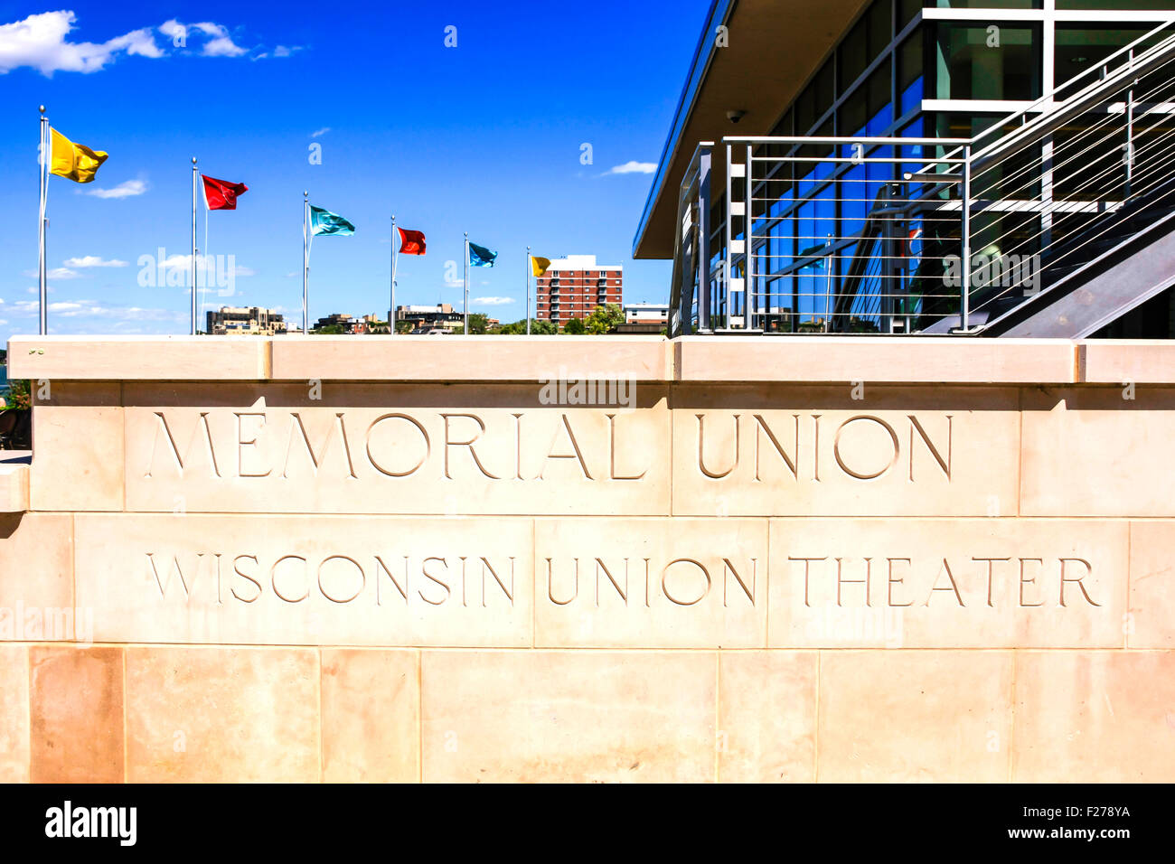 Memorial Union Terrace on the edge of Lake Mendota in Madison Wisconsin ...