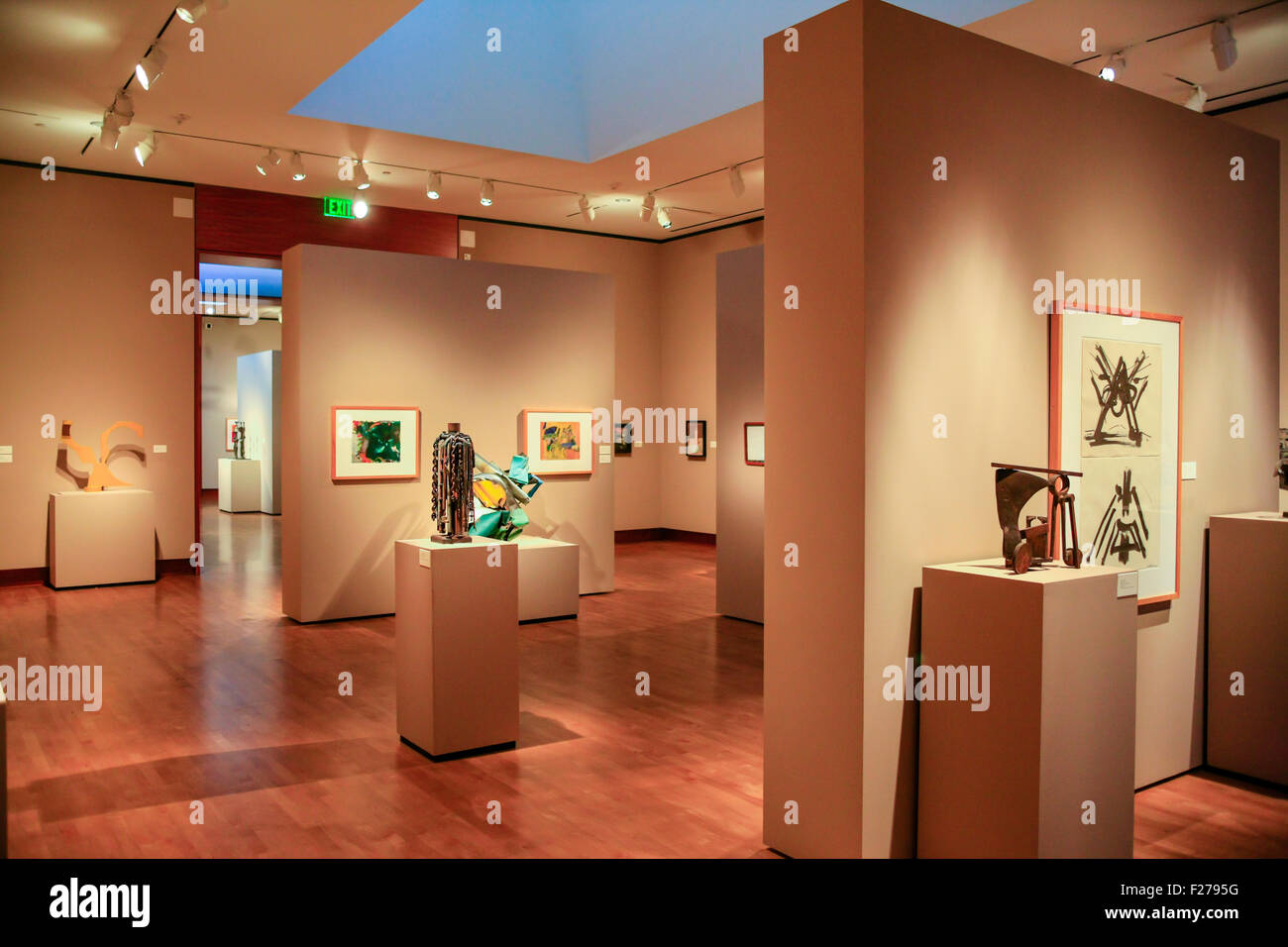 Exhibits inside the Chazen Museum of Art in Madison Wisconsin Stock ...