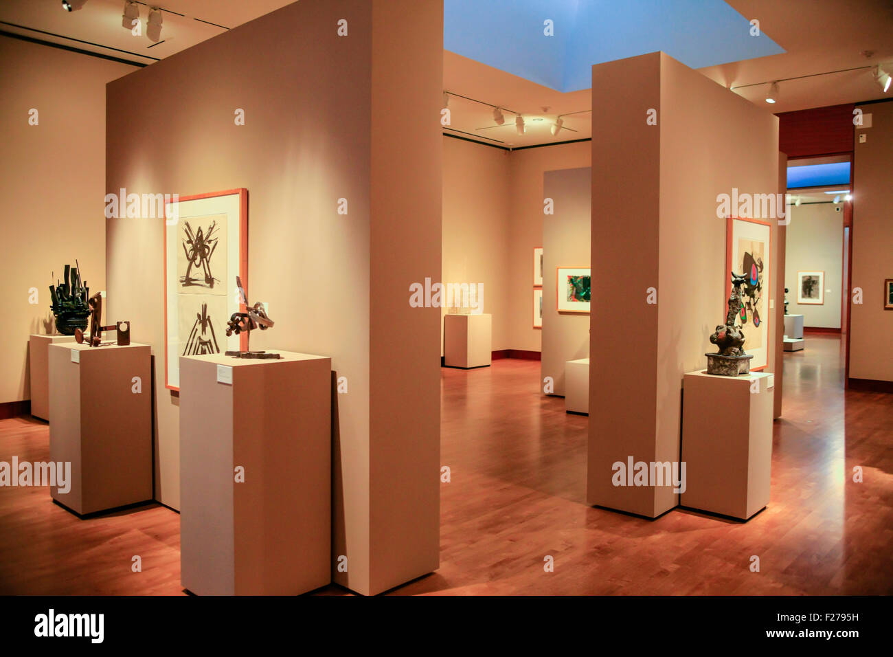 Exhibits inside the Chazen Museum of Art in Madison Wisconsin Stock ...