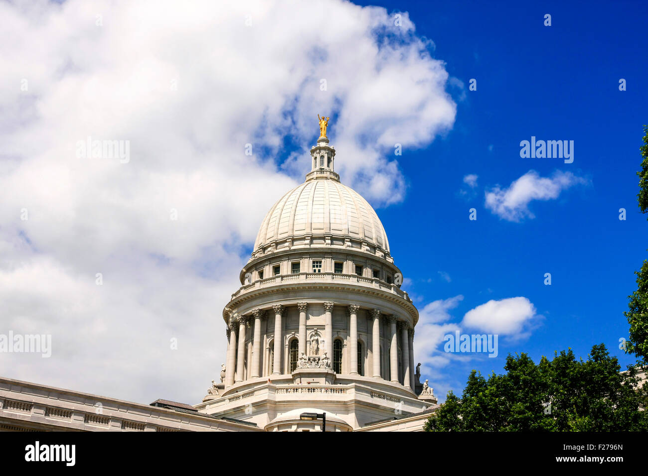The exterior of the Wisconsin State Capitol building in Madison. Built ...