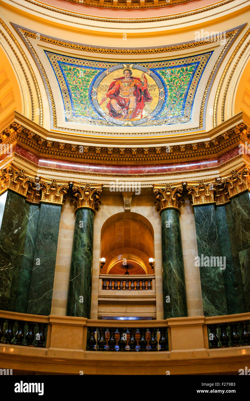 Interior of wisconsin capitol building hi-res stock photography and ...