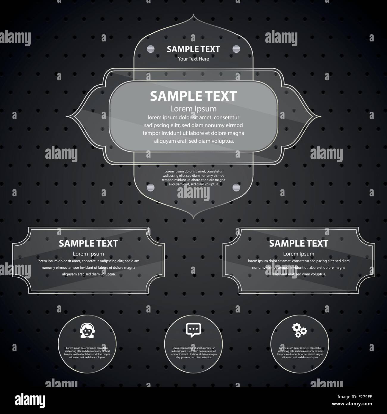 Glass Element traditional art design, Vector illustration Stock Vector ...