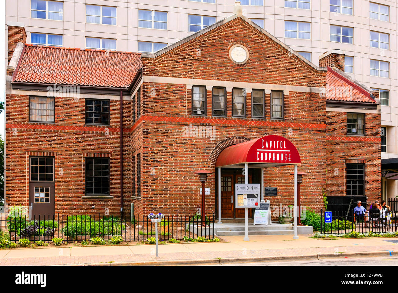 The Capitol Chophouse Restaurant in downtown Madison Wisconsin Stock ...
