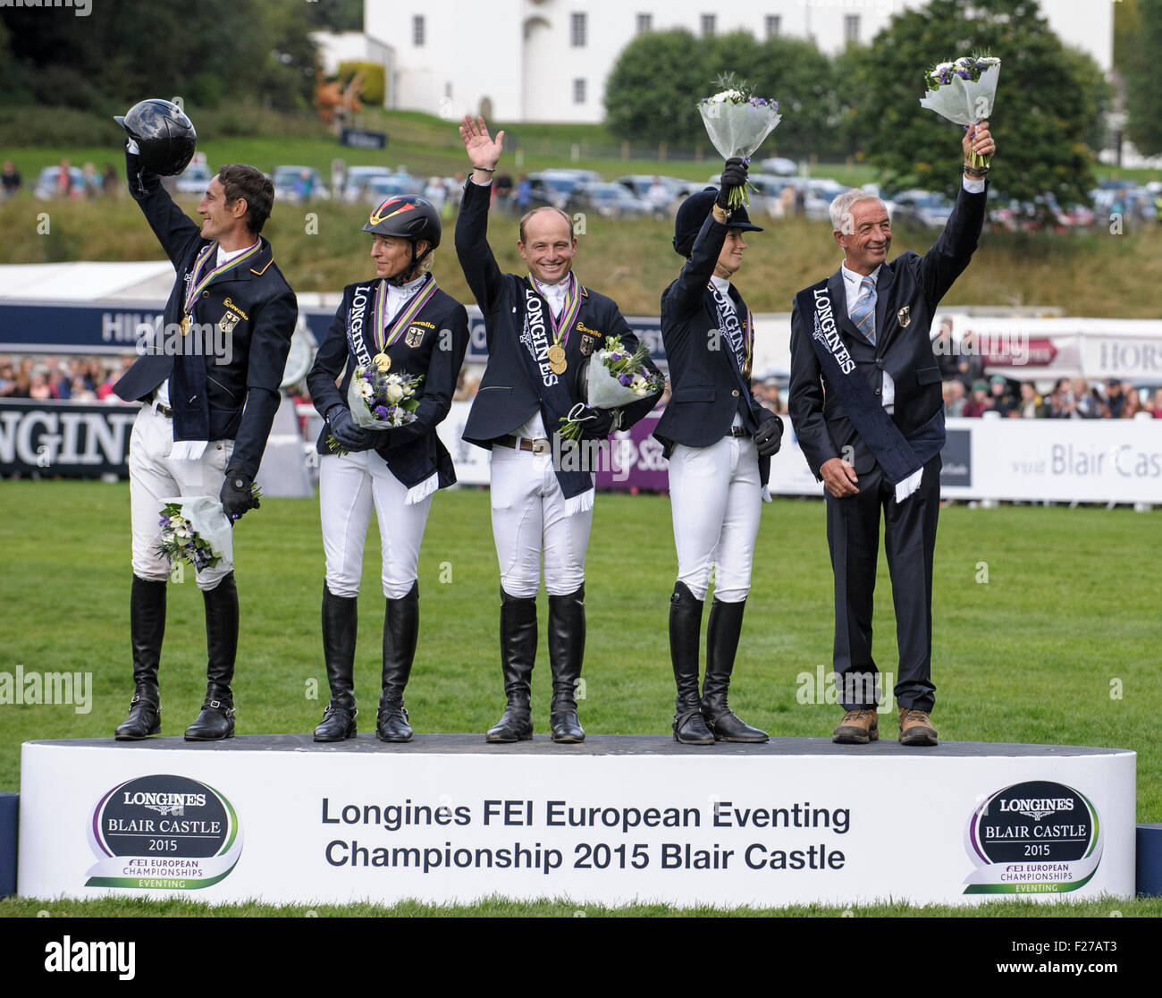 13th September 2015, Blair Atholl, Scotland. The Gold Medal winning ...