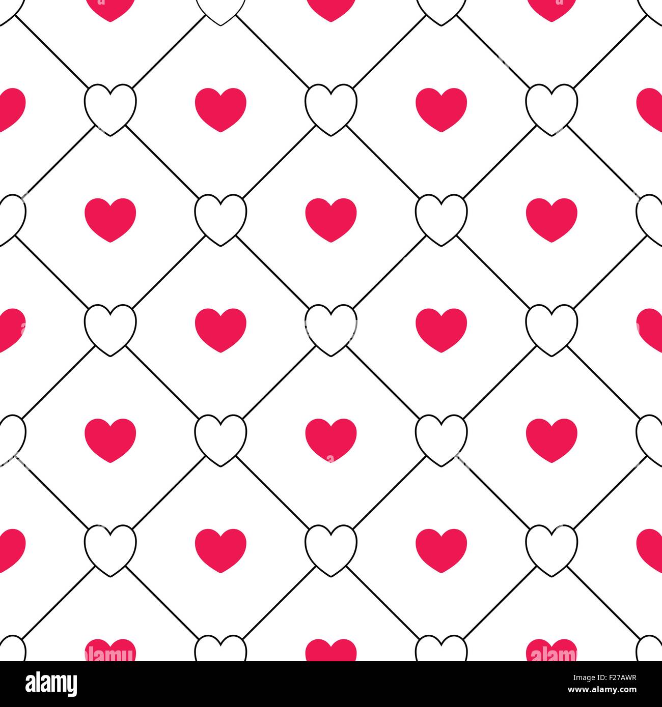 Seamless hearts pattern Stock Vector Image & Art - Alamy