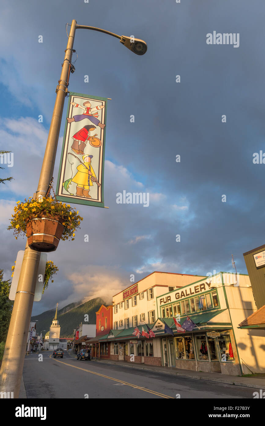 Downtown Sitka, Alaska Stock Photo - Alamy