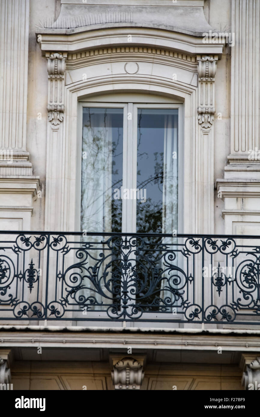 Traditional window from Paris, France Stock Photo - Alamy