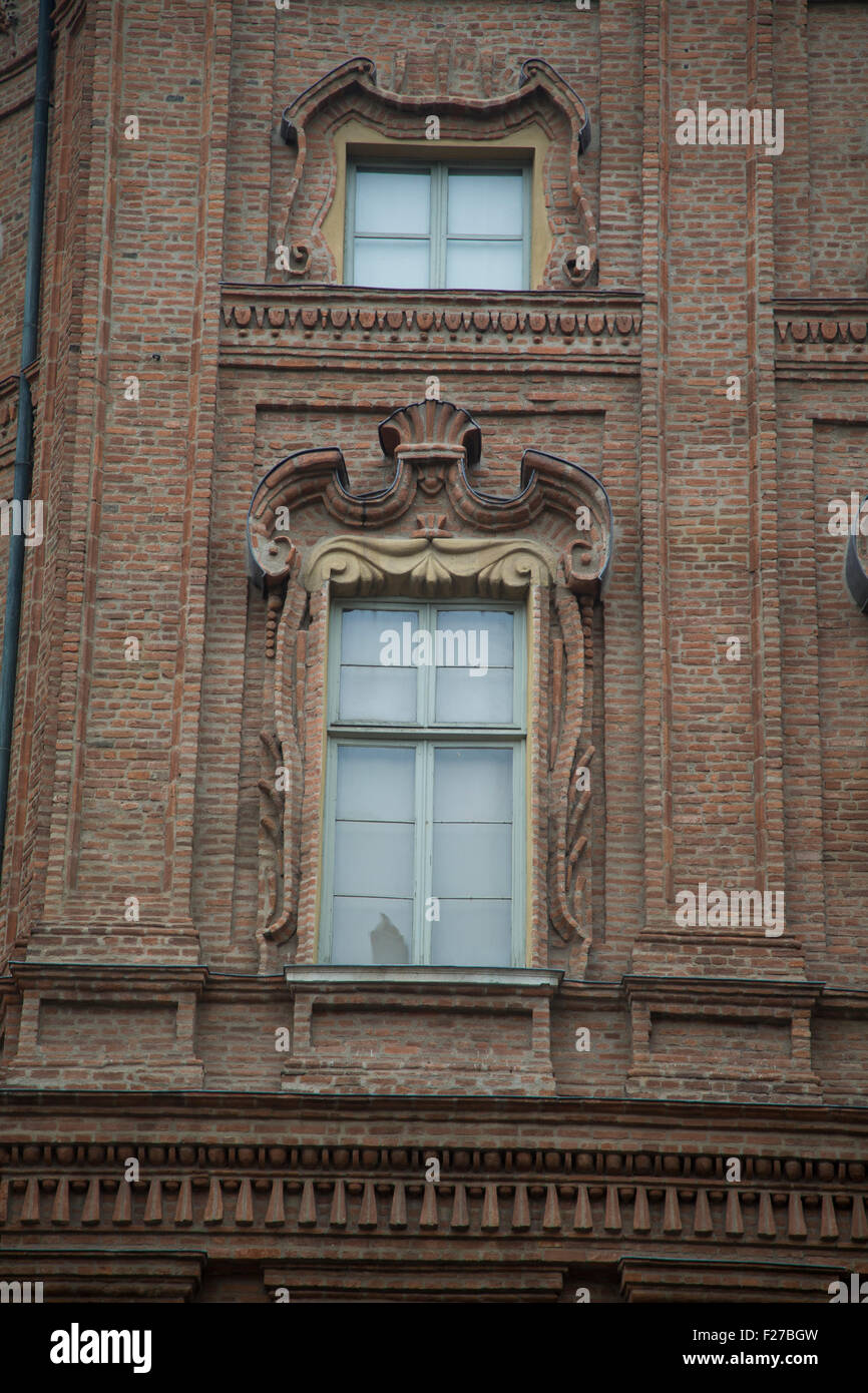 Traditional window from Turin, Italy Stock Photo - Alamy