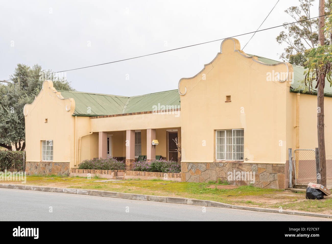 VANRHYNSDORP, SOUTH AFRICA - AUGUST 12, 2015: An historic building in ...