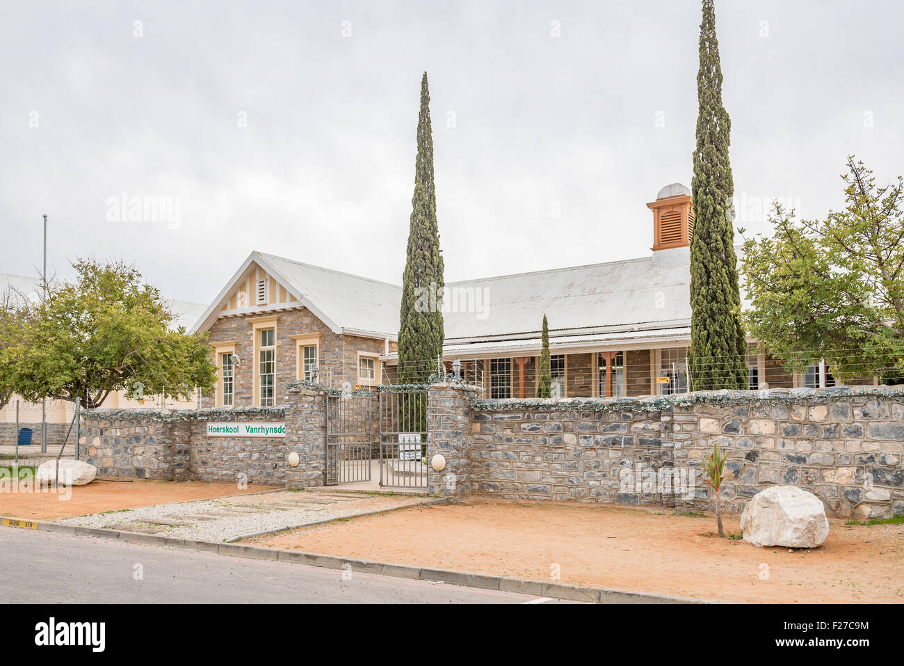 VANRHYNSDORP, SOUTH AFRICA - AUGUST 12, 2015: The buildings of the ...