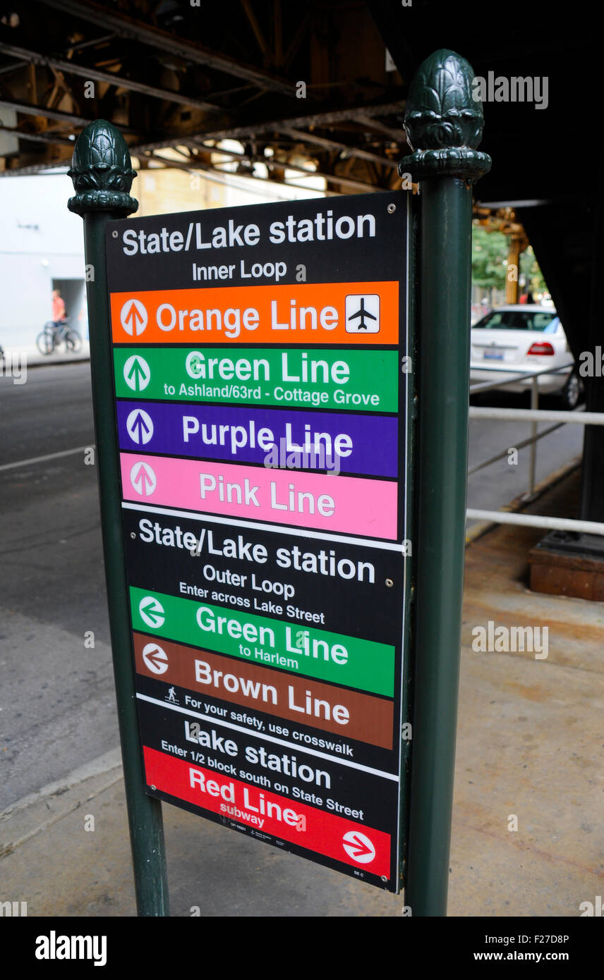 Chicago train stations hi-res stock photography and images - Alamy