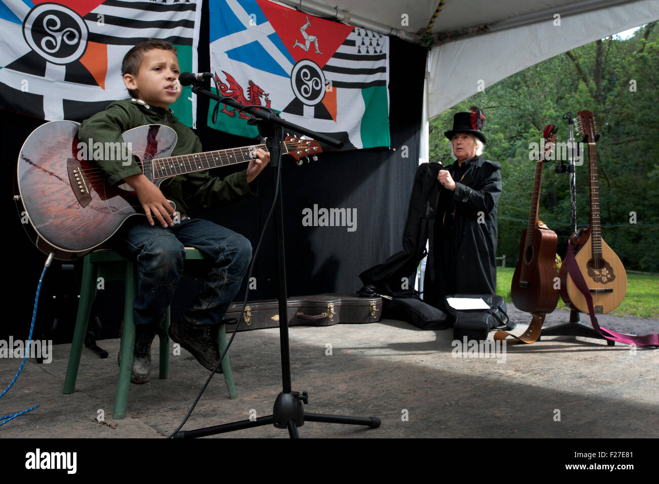 Upper Cwmtwrch, Wales, UK. 12th Sep, 2015. Steam Punk gathering on the ...