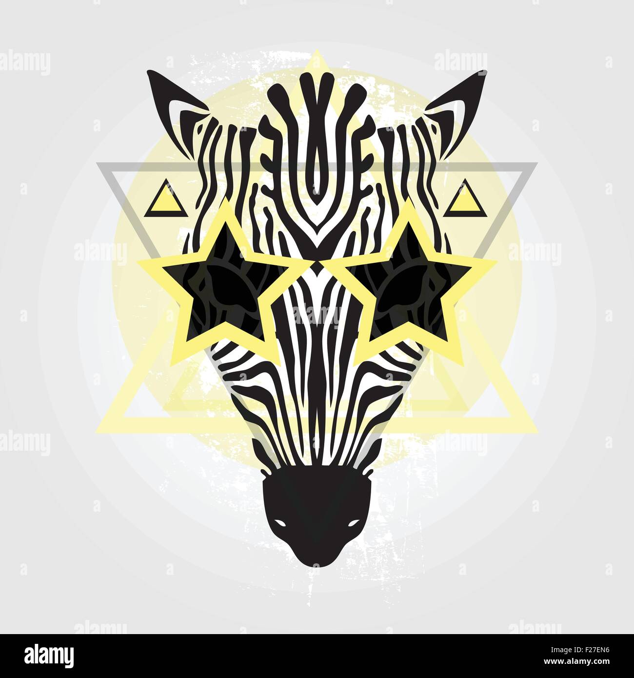Zebra head. Tribal pattern Stock Vector Image & Art - Alamy