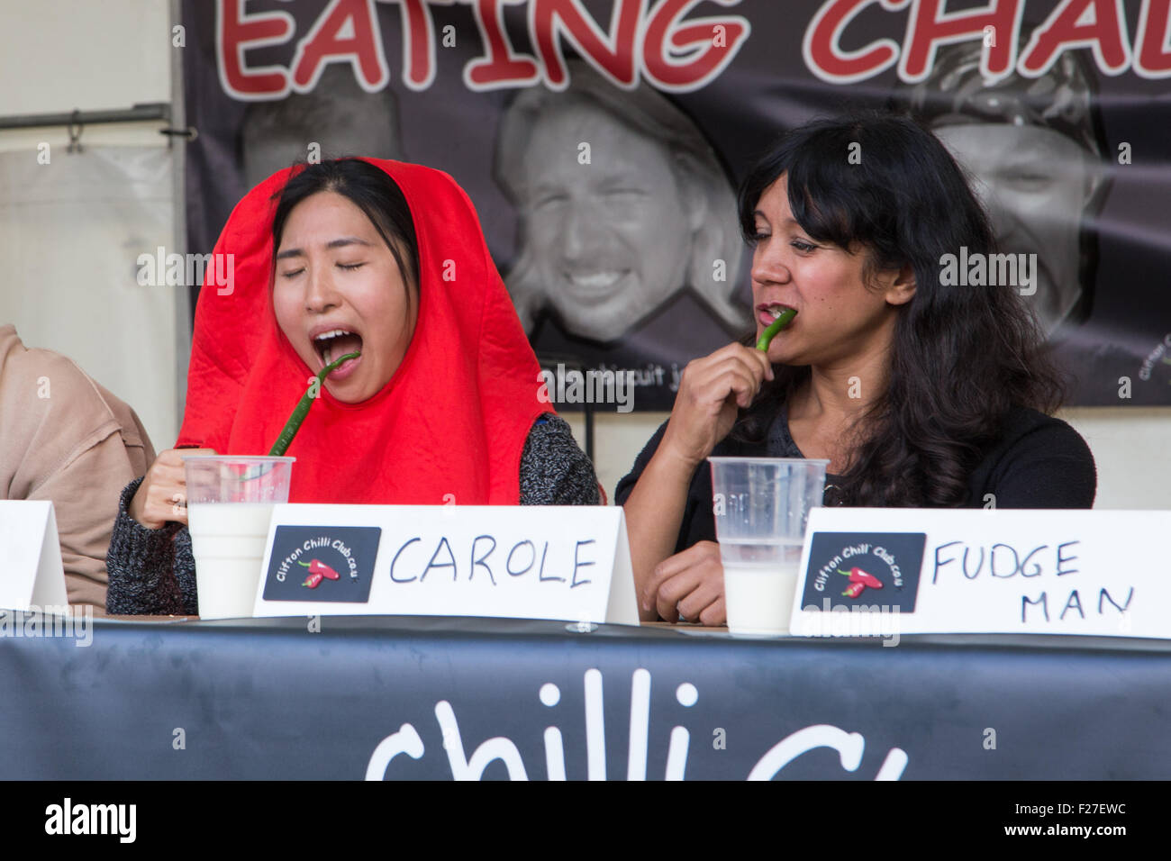 Bath, UK. 13th Sep, 2015. The annual Chilli Festival in Upton Cheyney ...