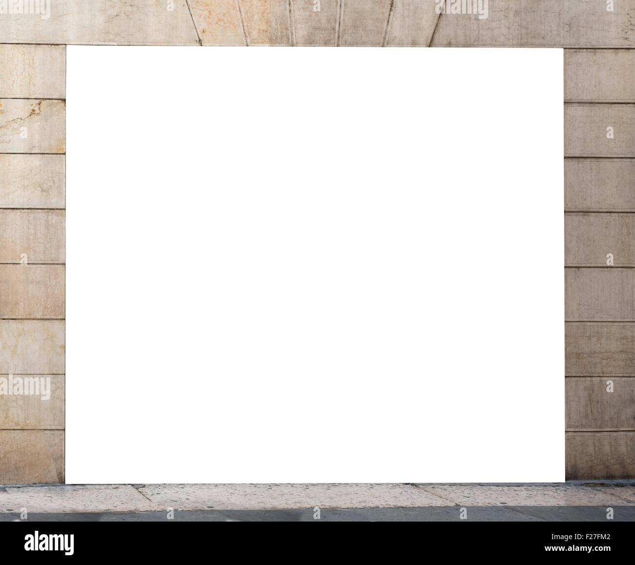 Empty blank square in wall Stock Photo - Alamy
