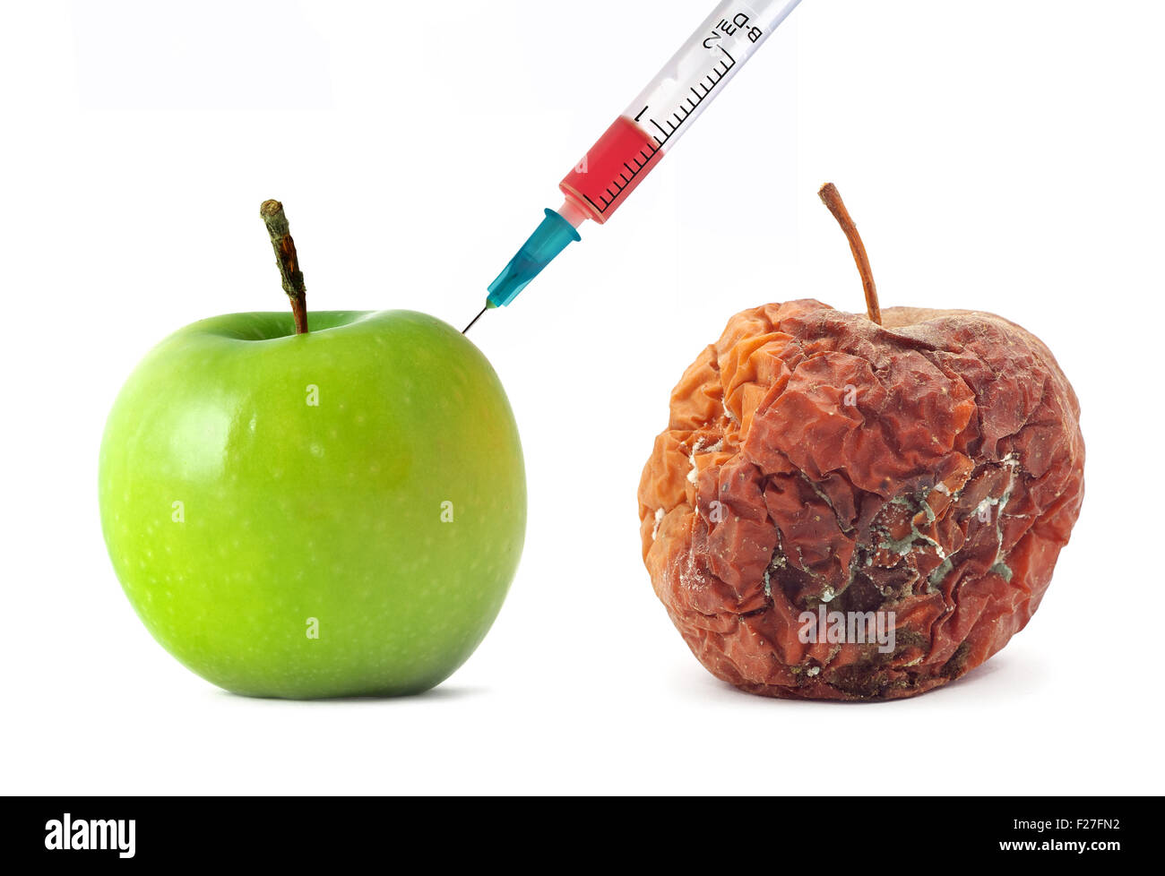 Green and rotten. Isolated odject. Element of design Stock Photo - Alamy