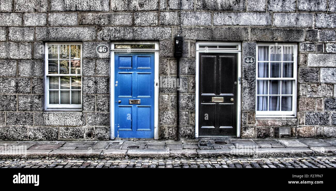 image of two doors and windows Stock Photo - Alamy